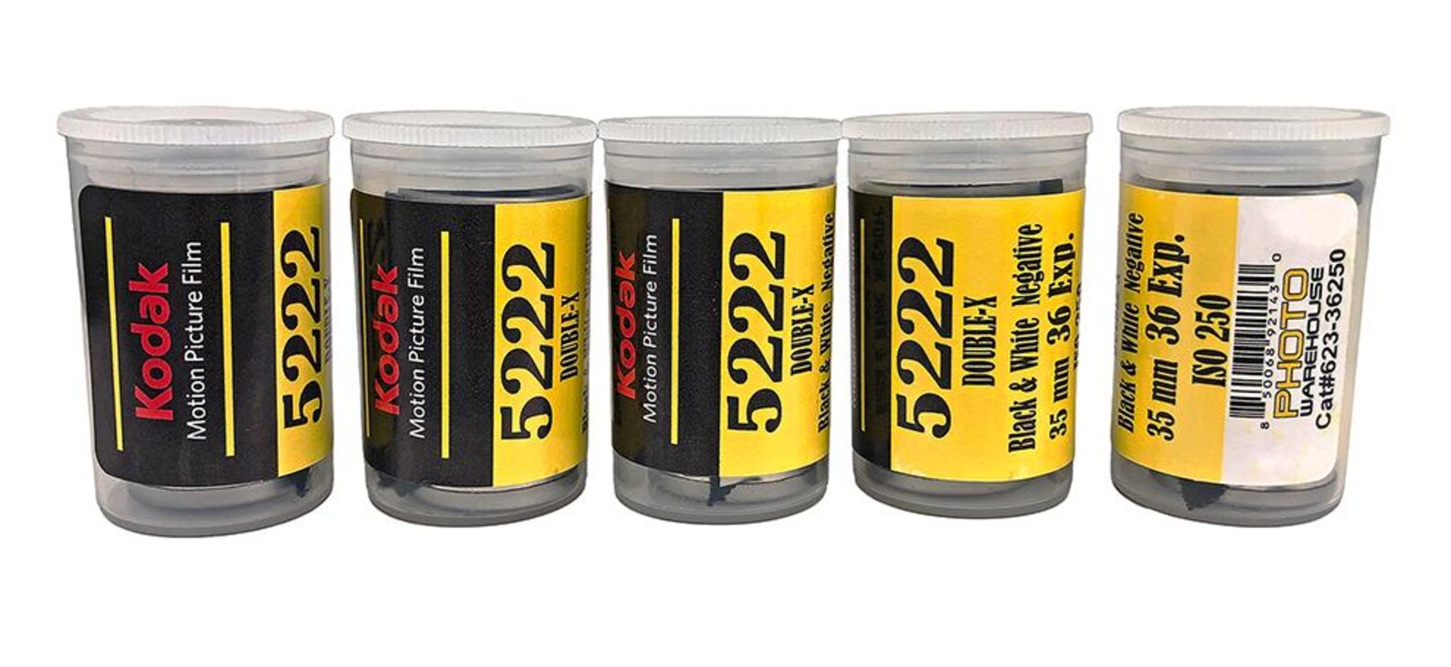Kodak Double-x 5222 Black & White Film, 35mm 36 Exp - 5 Rolls - Etsy