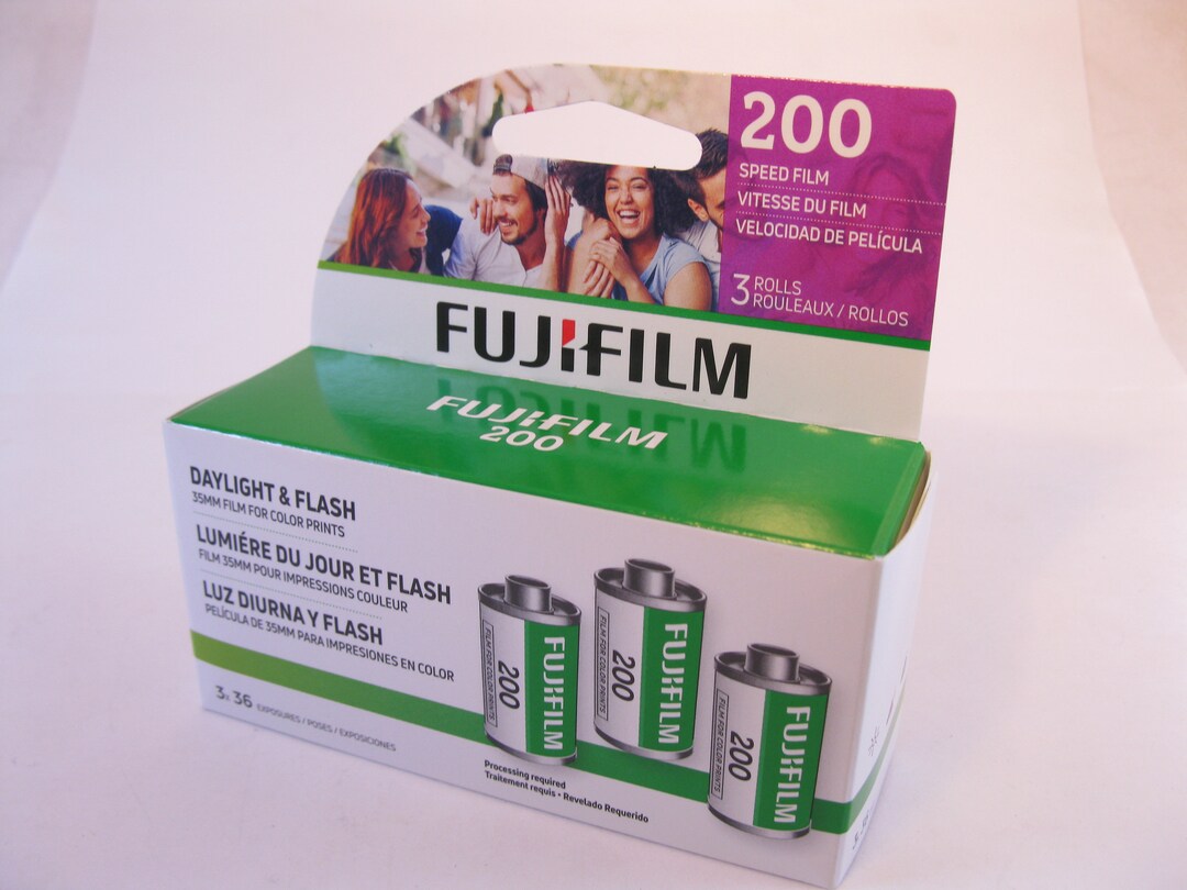 3 Rolls Fujifilm Fujicolor 200 Speed 35mm Color Film, 36 Exposures (3 ...