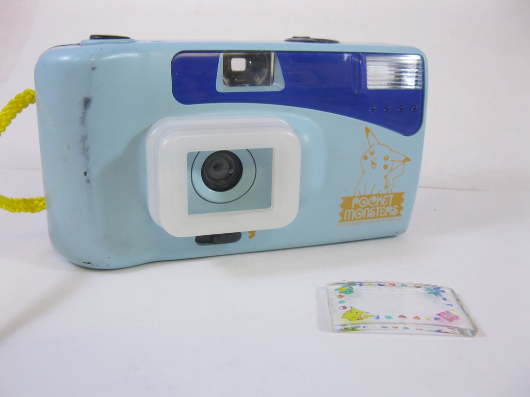 Extremely Rare Blue Nintendo Pokemon 35mm Flash Camera Pikachu Pocket ...