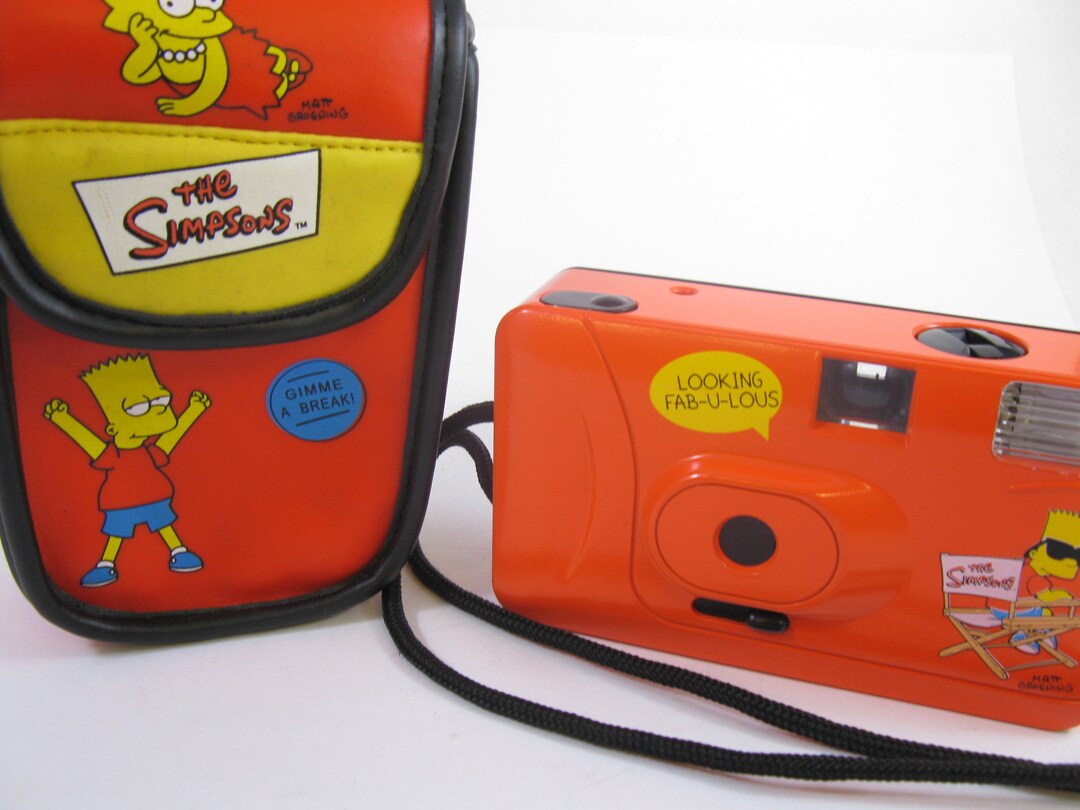 Extremely Rare Vintage (bart) Simpsons 35 Mm Film Flash Camera With ...