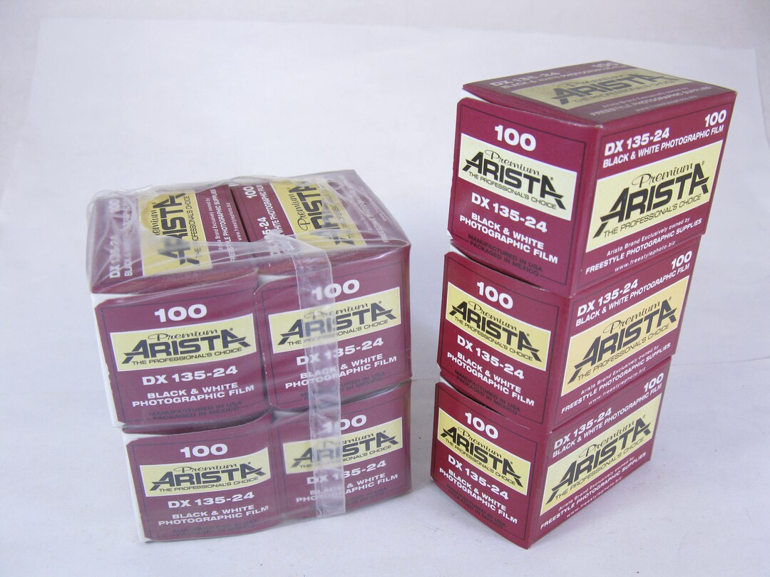 7 Rolls Arista Premium 100 Film 100PX B & W Film 35 Mm X 24 Exp Cold ...