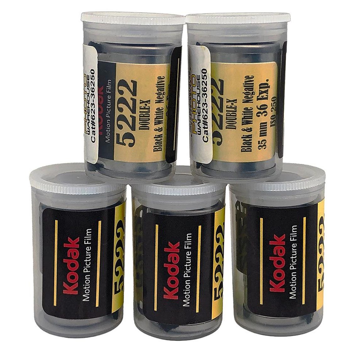 Kodak Double-x 5222 Black & White Film, 35mm 36 Exp - 5 Rolls - Etsy
