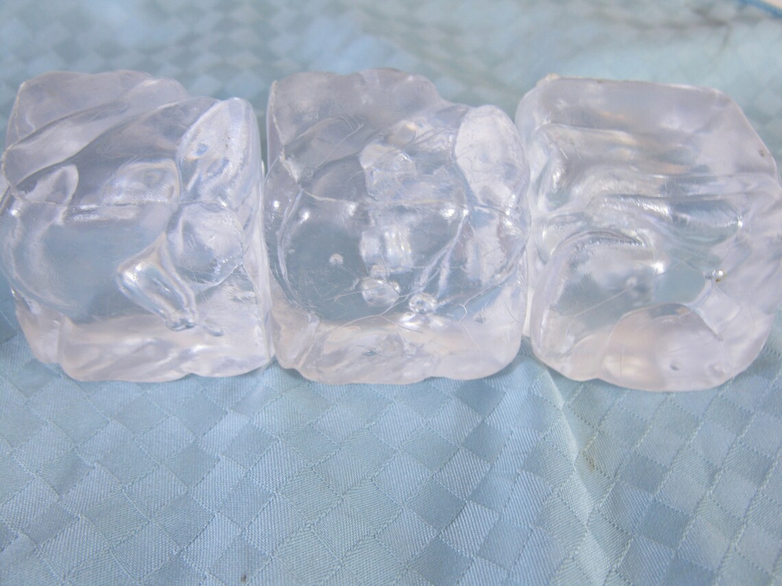 Realistic Faux Fake Food Replica Acrylic ICE Cubes Display | Etsy