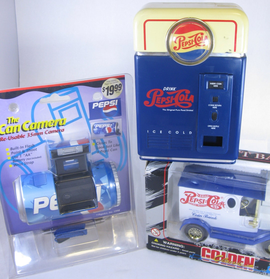 New Vintage Pepsi Can 35mm Film Camera RARE in Original Packaging With ...