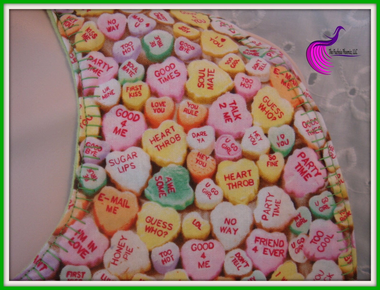 Candy Hearts Print Full Lap Bib for Adults/teens/tweens - Etsy