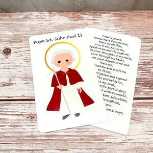Pope St. John Paul II Prayer Card - Etsy