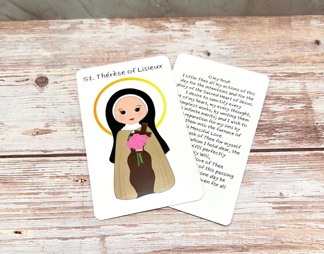St. Thérèse of Lisieux Prayer Card - Etsy