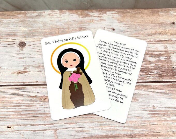 St. Thérèse of Lisieux Prayer Card - Etsy