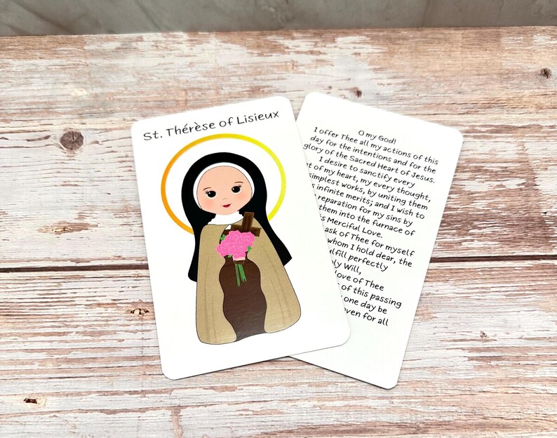 St. Thérèse of Lisieux Prayer Card - Etsy