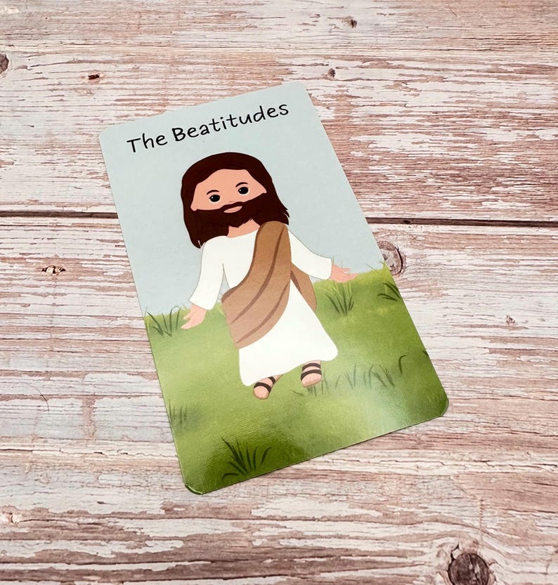 Beatitudes Prayer Card - Etsy