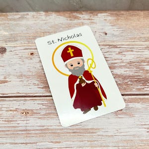 St. Nicholas Prayer Card - Etsy