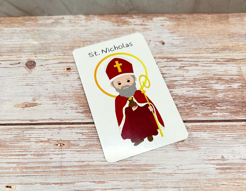 St. Nicholas Prayer Card - Etsy