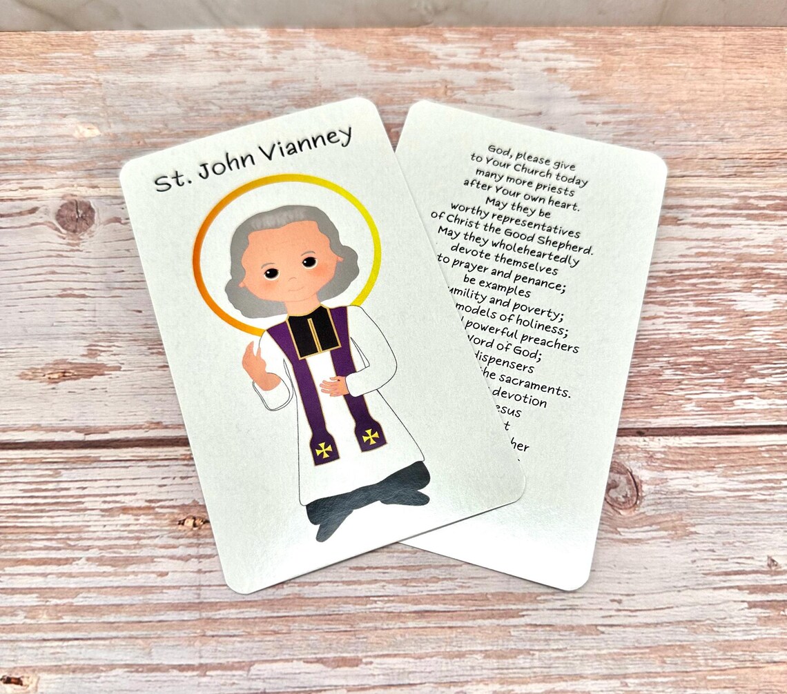 St. John Vianney Prayer Card - Etsy