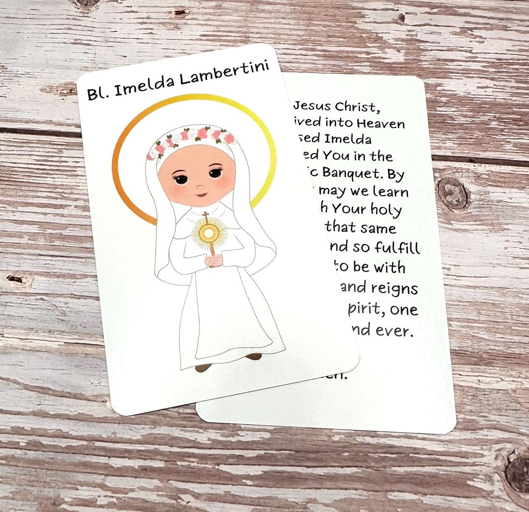 Bl. Imelda Lambertini Prayer Card - Etsy