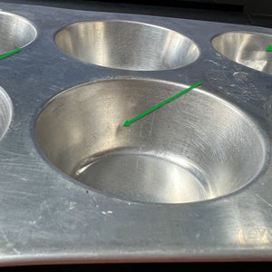 Comet Aluminum Baking Pans for 6 Muffins or Cupcakes (2 Tins) 1970s USA ...