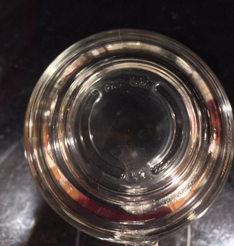 BUSHMILLS Irish Whiskey Clear Glass Mugs- Vintage Arc-usa Set Lot OF 2 ...