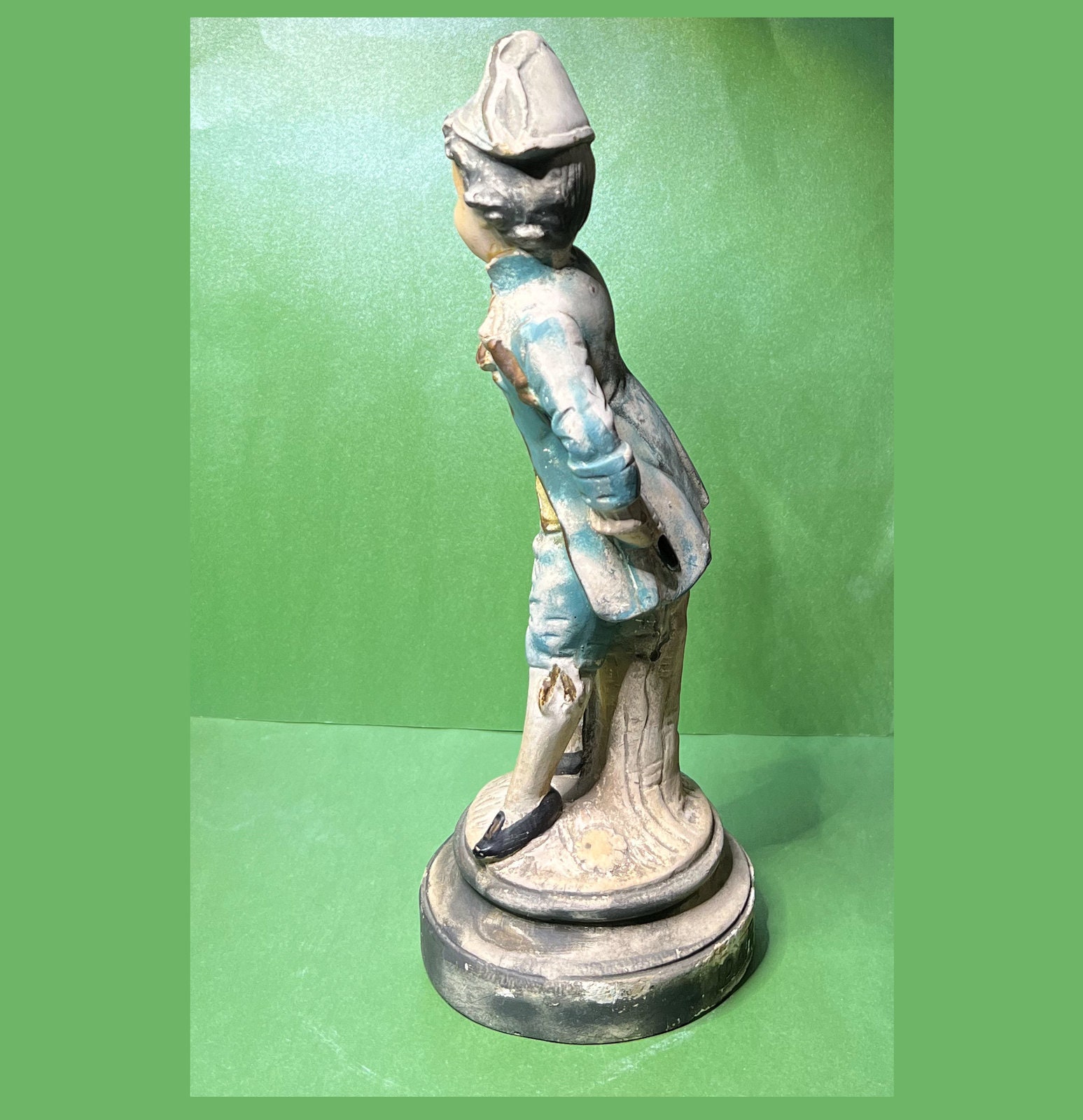 Antique Chalkware Boy Figurine Chippy Shabby Chic - Etsy