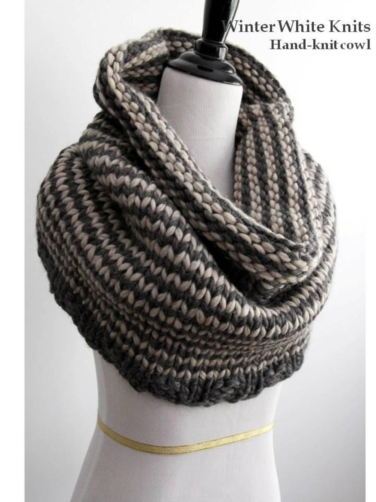 Winter Knit Cowl, Wear as a Cowl or Capelet or Hood, Knit Cowl Hood ...