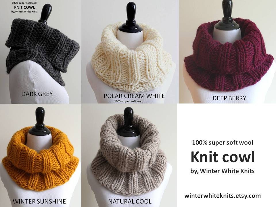 Wool Cowl Knit Cowl Unisex Cowl Soft Wool Cowl Knit Tube - Etsy Canada