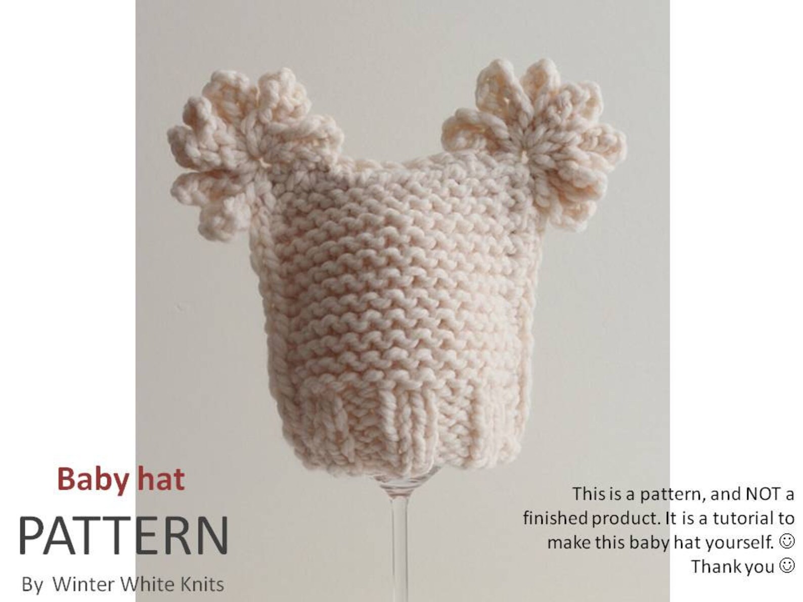 Knit Baby Hat Pattern PDF Instant Download Knitting Pattern - Etsy