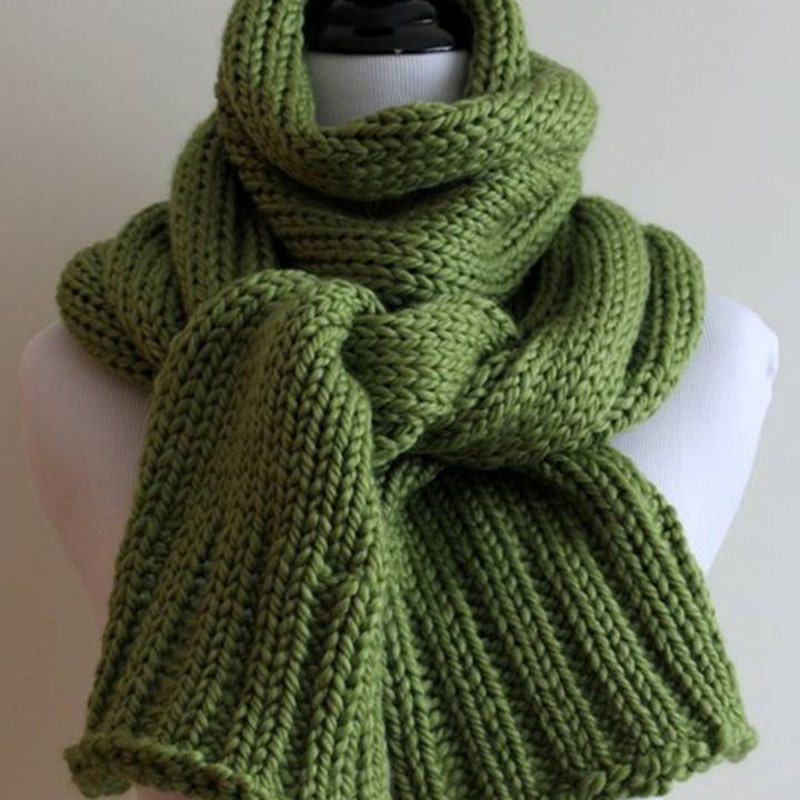 Hand Knitted Long Scarves - Etsy