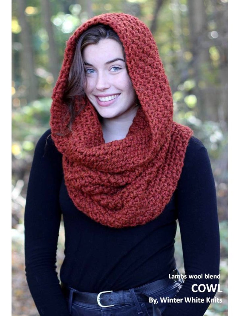 Over-sized Knit Cowl Winter Scarf Infinity Scarf Cowl - Etsy