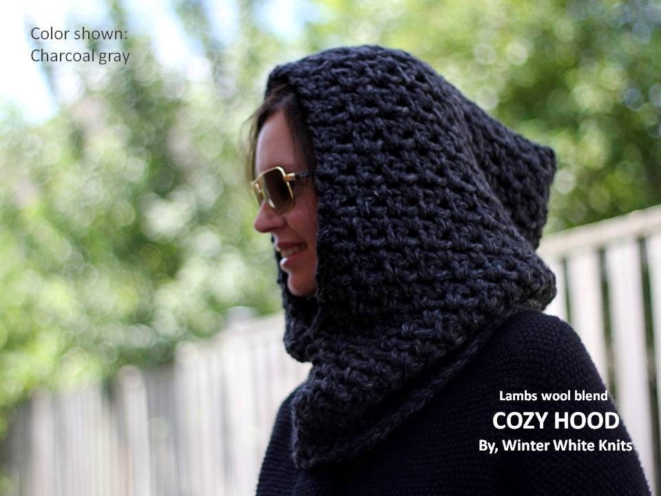 Cozy Hood Winter Hood Chunky Cowl Hood Winter Hood Scarf | Etsy