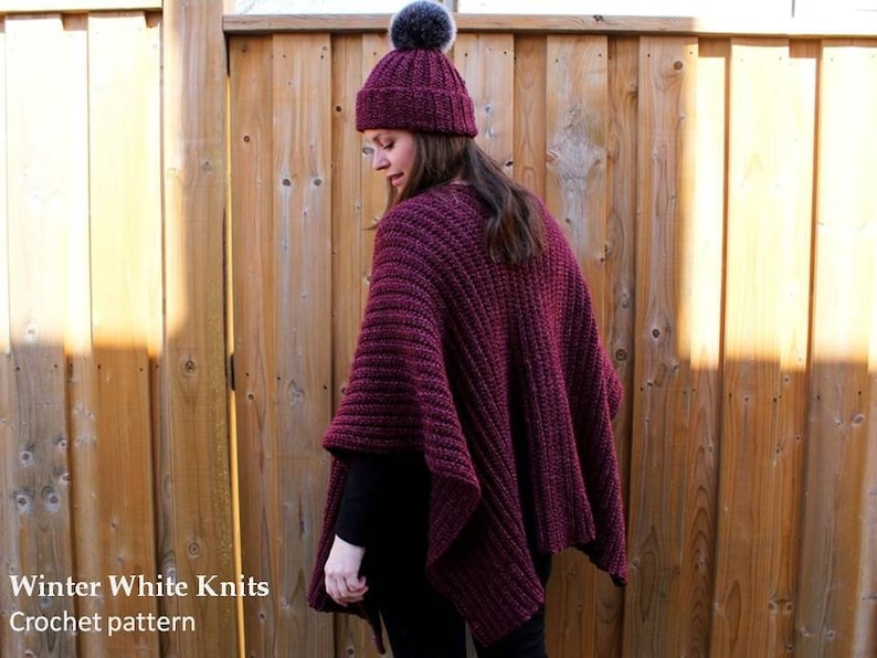 Crochet Ruana Pattern, Crochet Poncho Pattern, Crochet Cape, Crochet ...