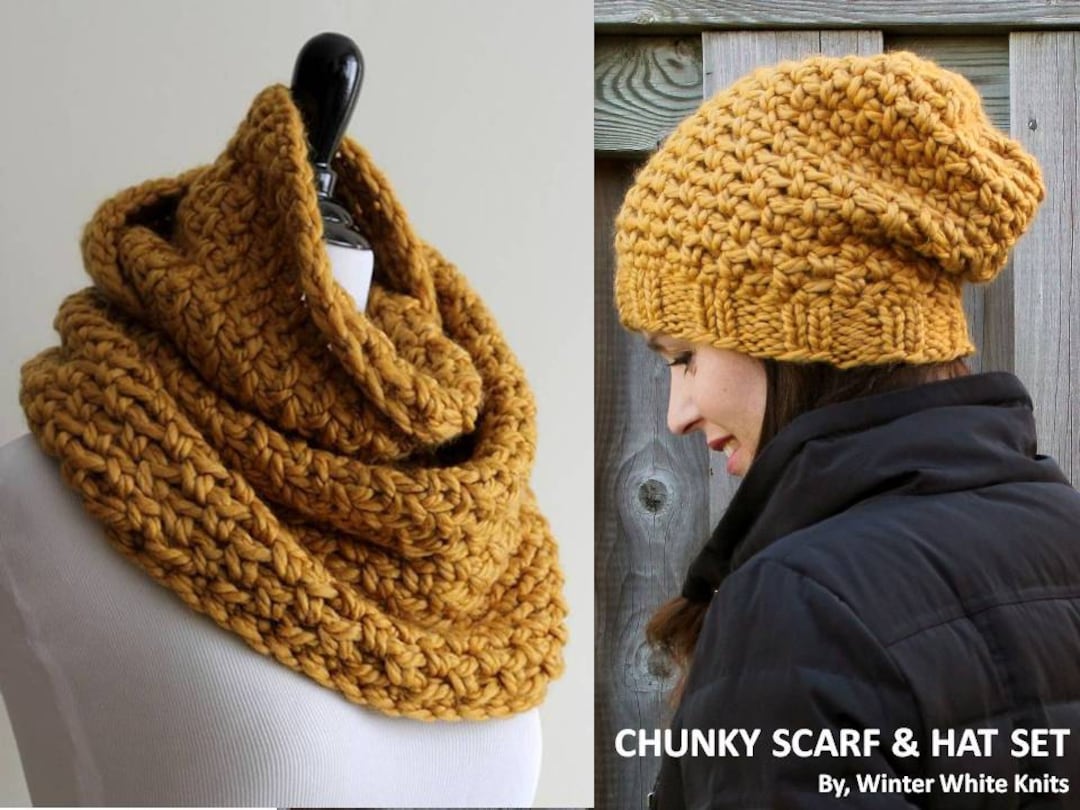 SCARF & HAT SET This Set Includes Both the Hat and the Scarf - Etsy
