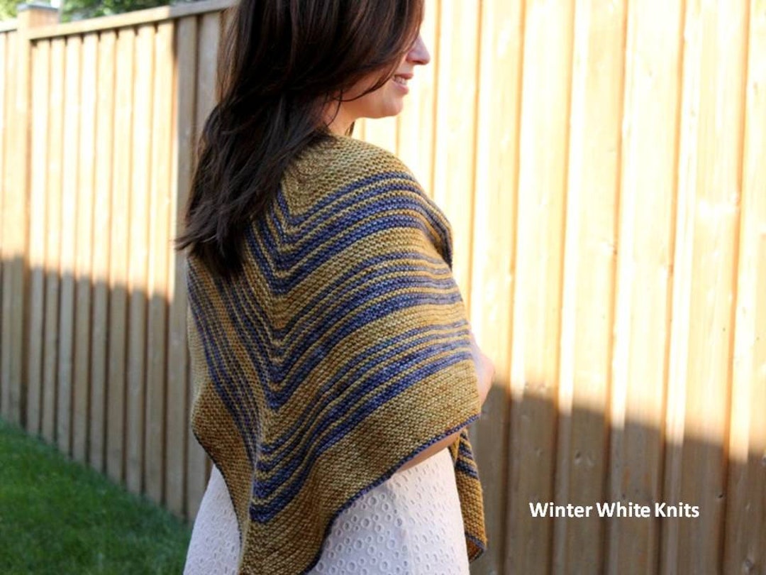 Shawl Knitting Pattern, Knitting Pattern, Knit Shawl, Knit Triangle ...