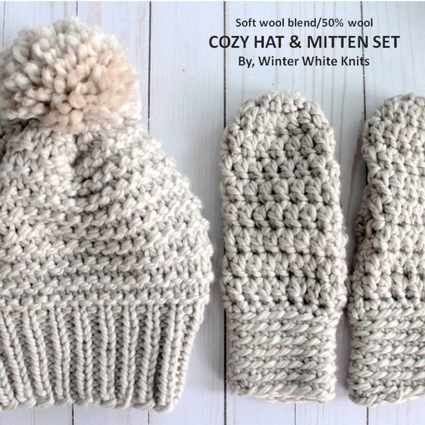 Scarf Mitten Set - Etsy