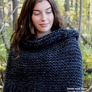 Large Cowl to Wear as a Capelet or Cowl or Scarf or Hood, Hand-knit ...