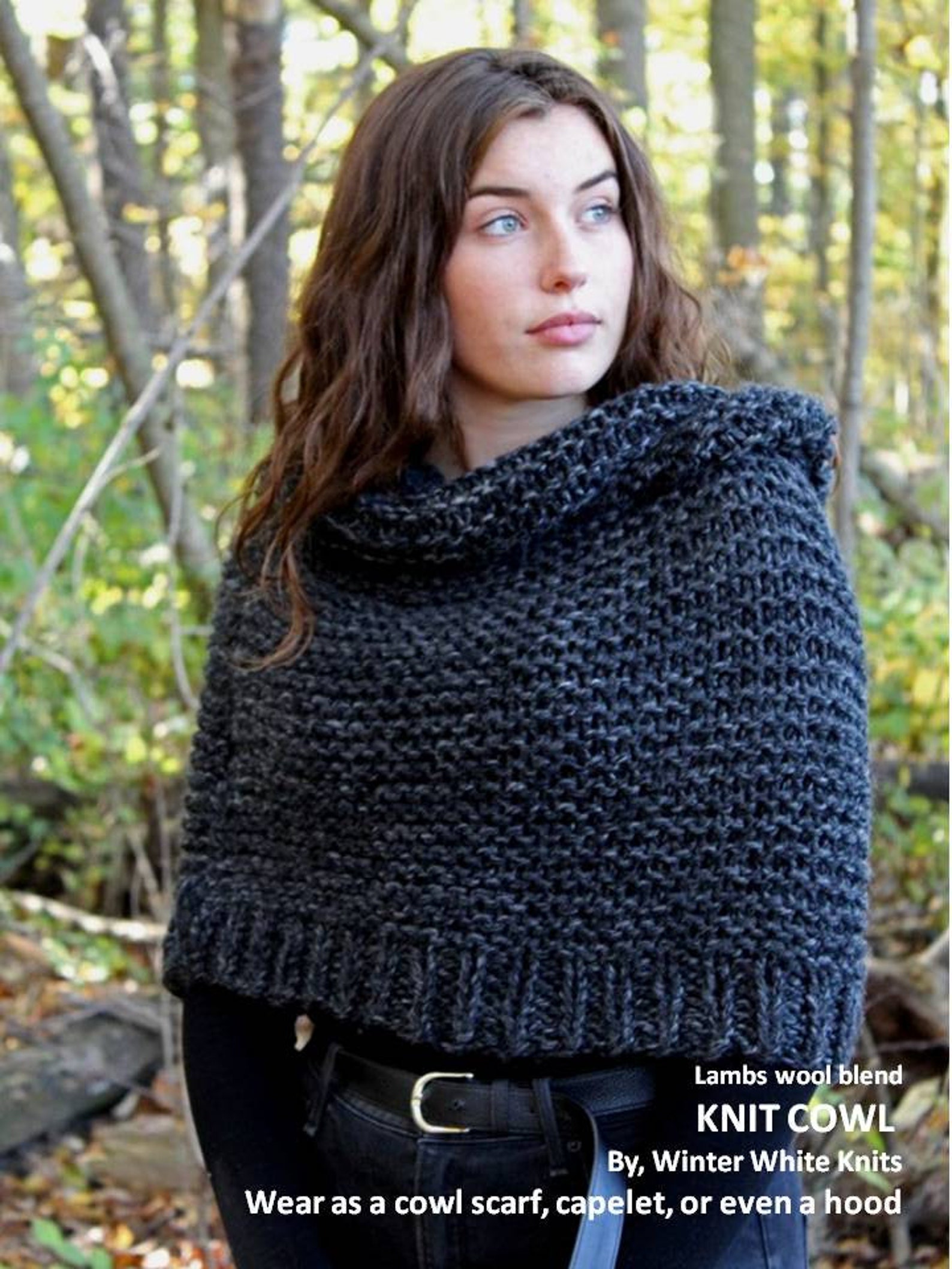Large Cowl to Wear as a Capelet or Cowl or Scarf or Hood - Etsy