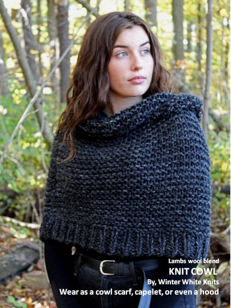 Large Cowl to Wear as a Capelet or Cowl or Scarf or Hood - Etsy