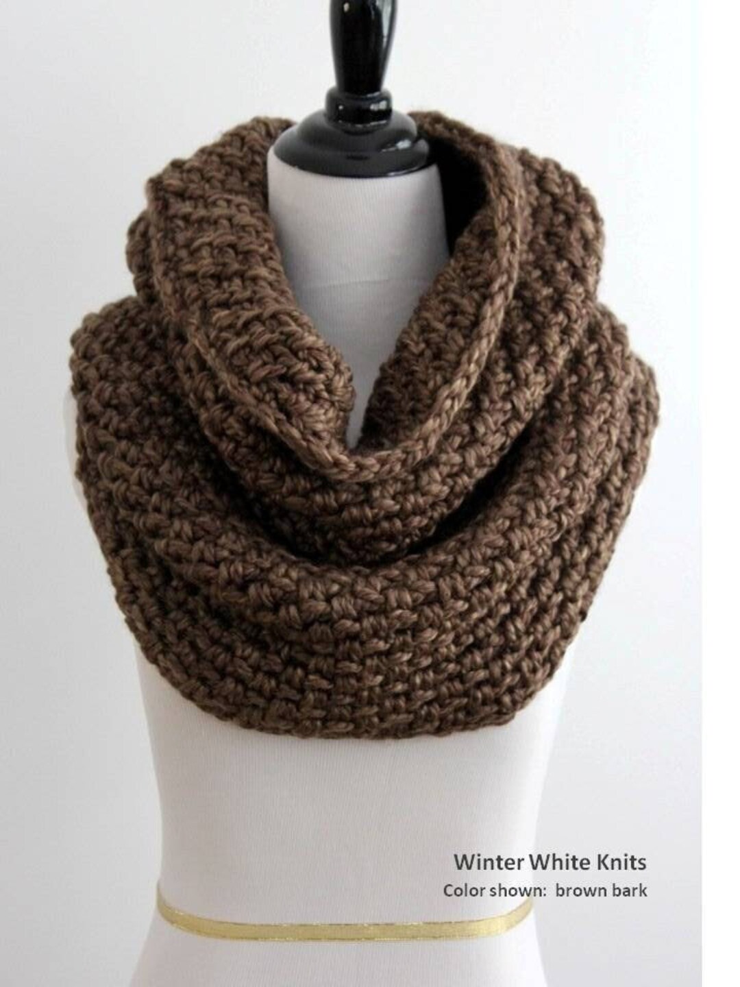 Large Chunky Knit Cowl COZY CABIN COWL Chunky Cowl - Etsy