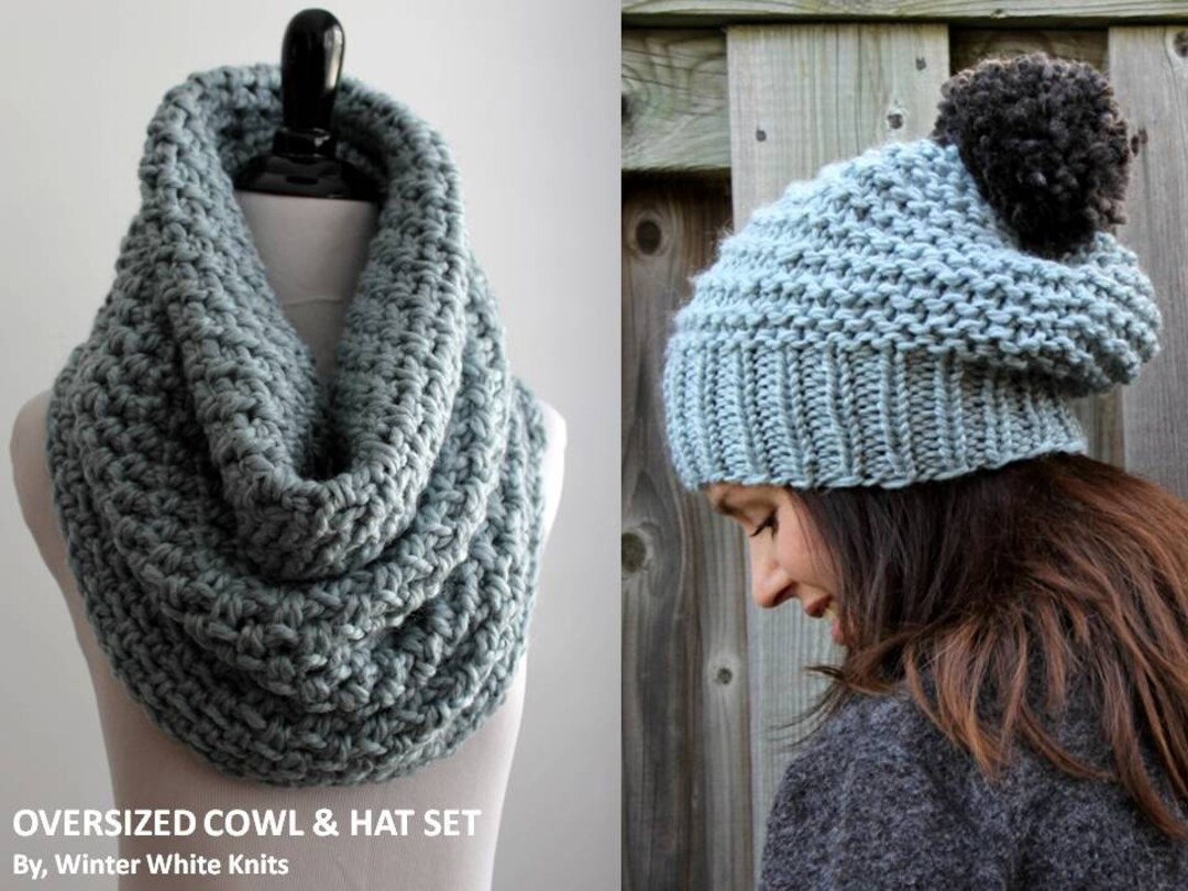 COWL & HAT SET, This Set Includes Both the Hat and the Large Cowl ...
