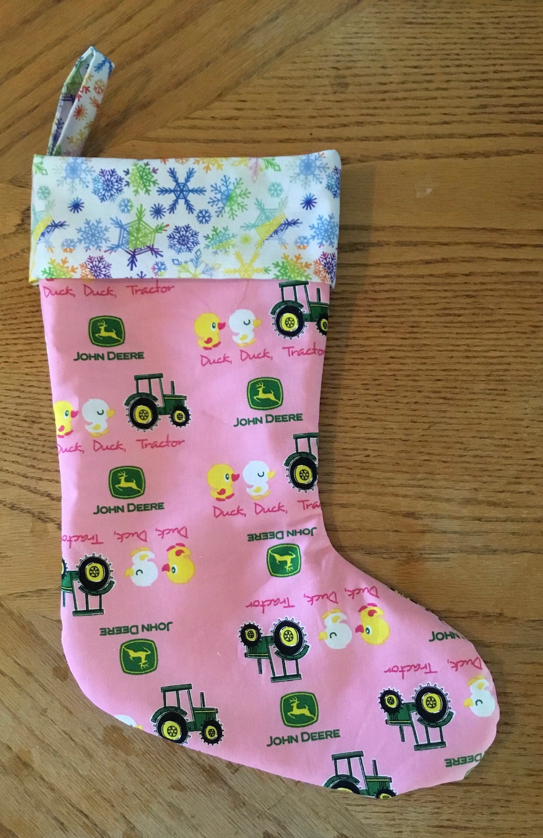 Childs John Deere Themed Christmas Stocking - Etsy