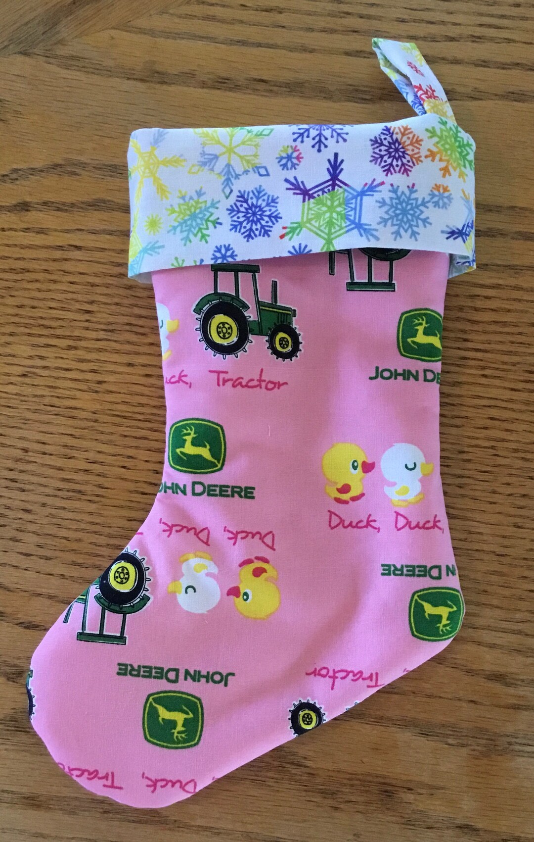 Childs John Deere Themed Christmas Stocking - Etsy