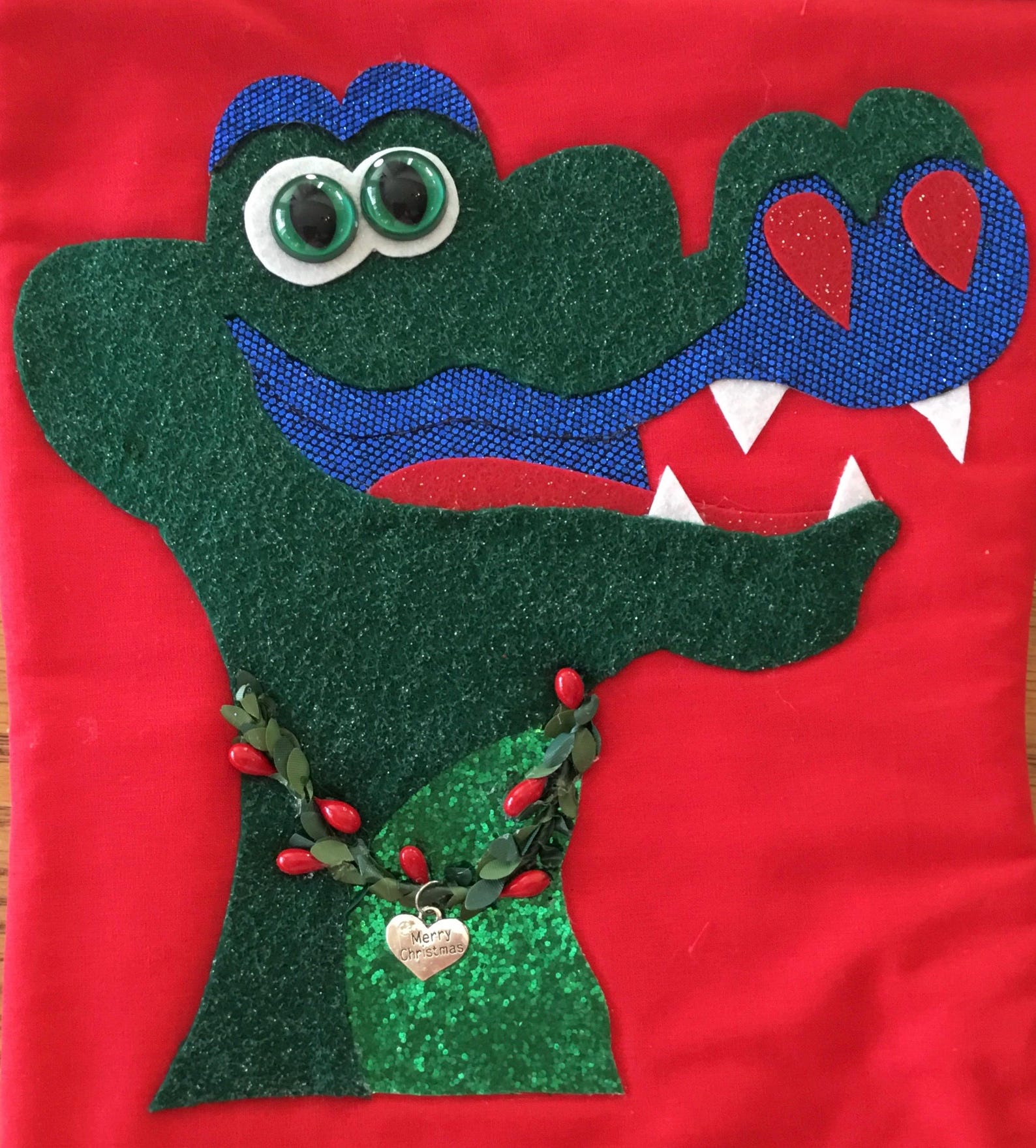 Alligator Whimsical Christmas Stocking - Etsy