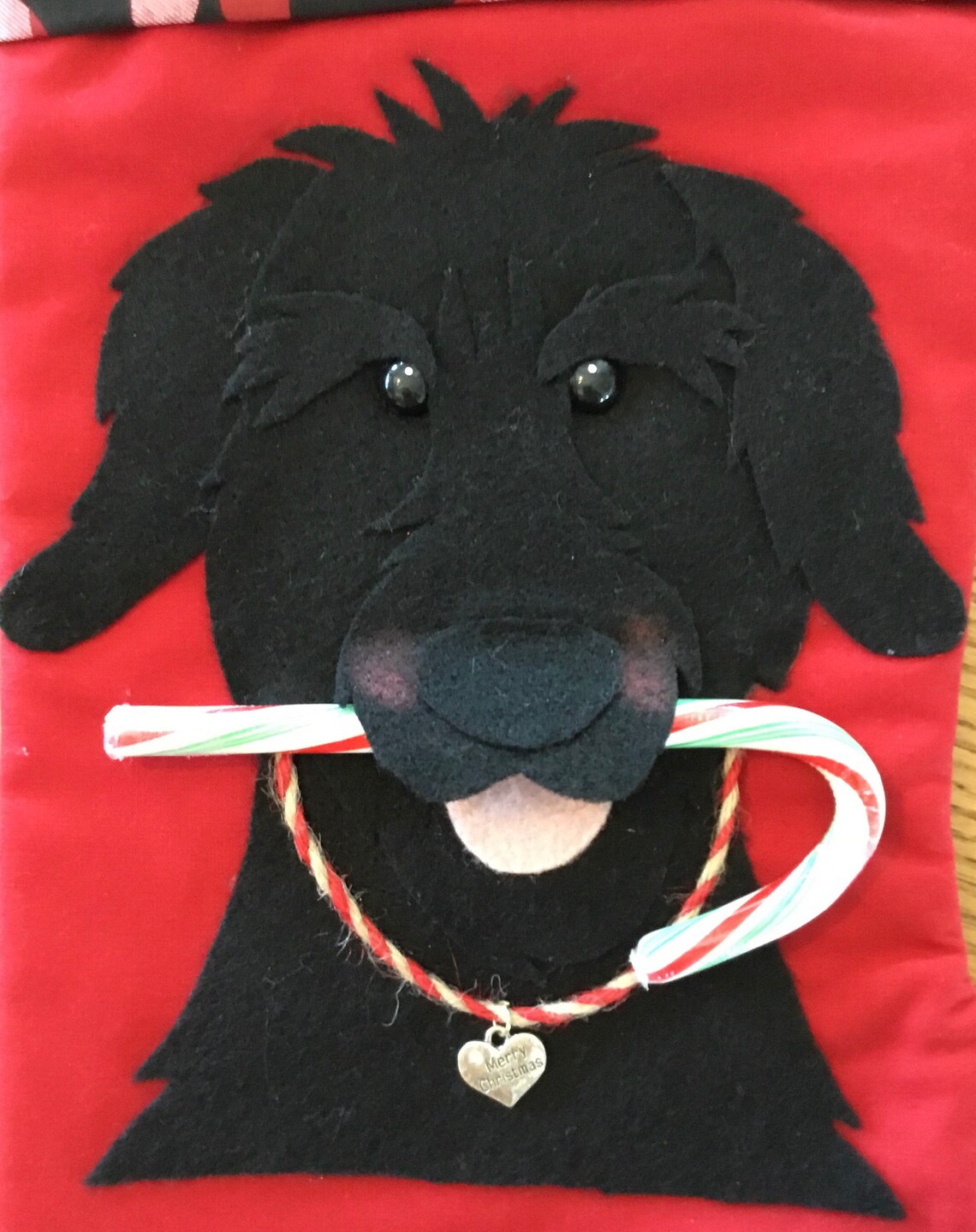 Black Goldendoodle Christmas Stocking - Etsy