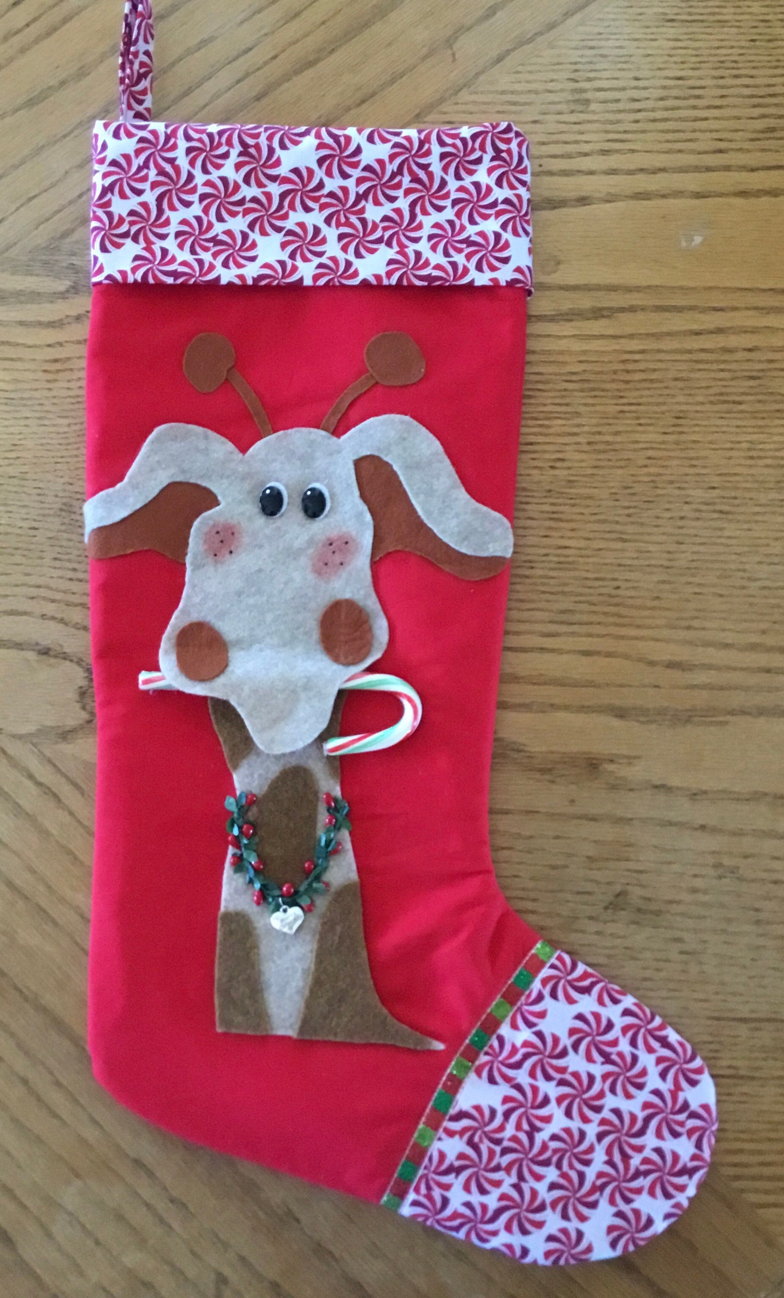 Giraffe Christmas Stocking - Etsy
