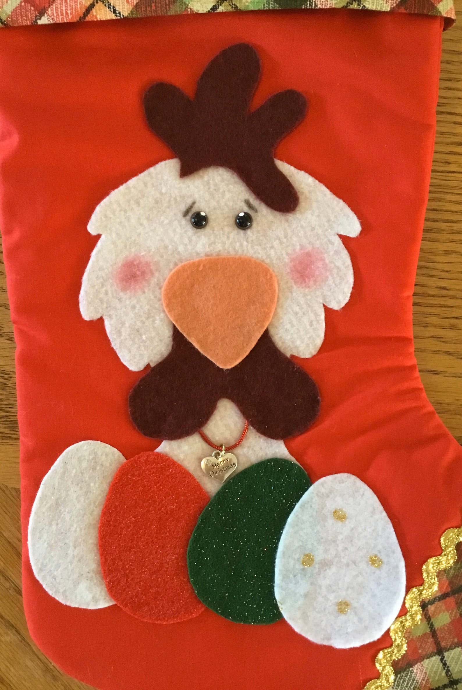 Chicken Christmas Stocking - Etsy