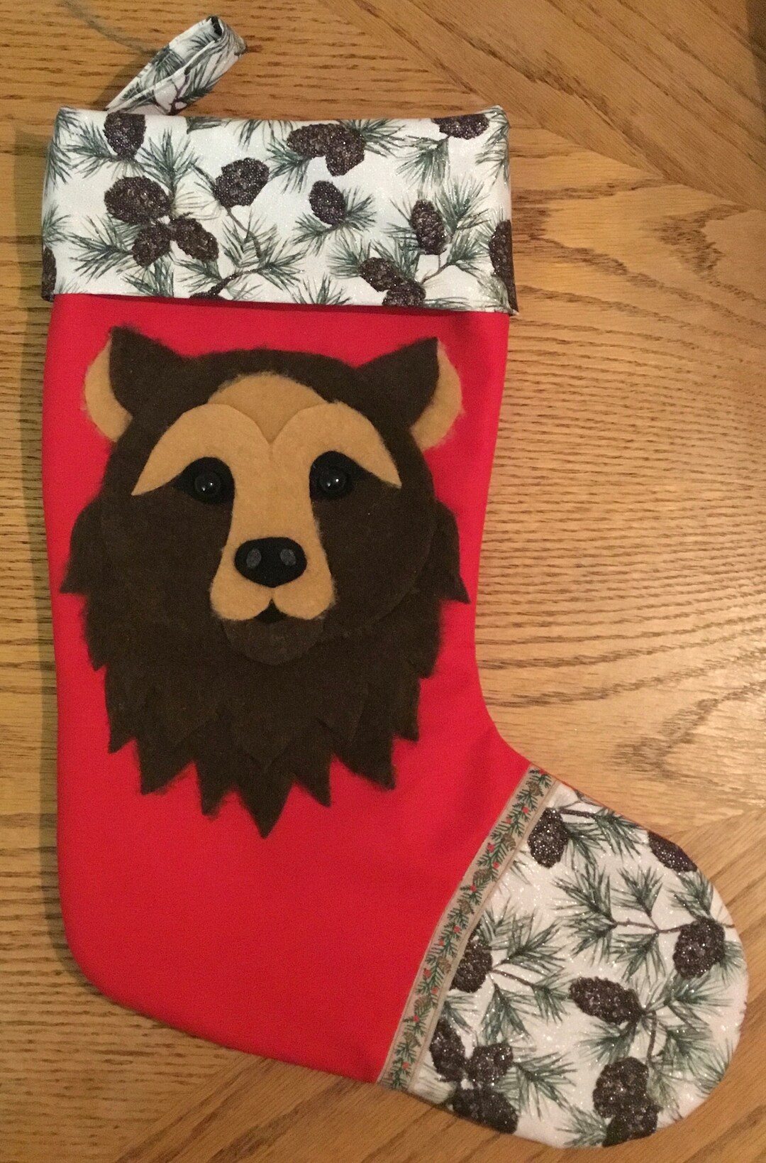Grizzly Bear Christmas Stocking - Etsy