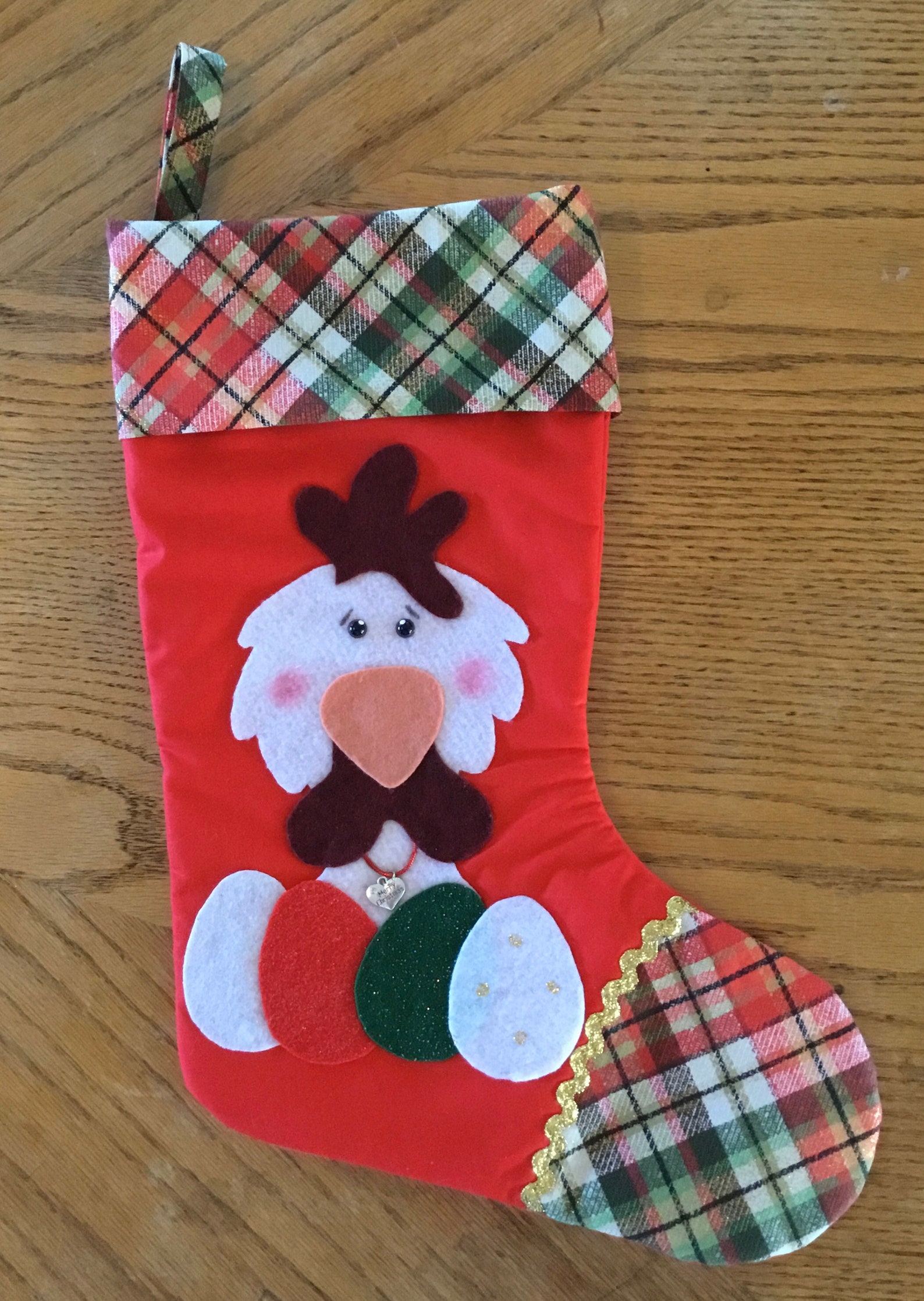 Chicken Christmas Stocking - Etsy