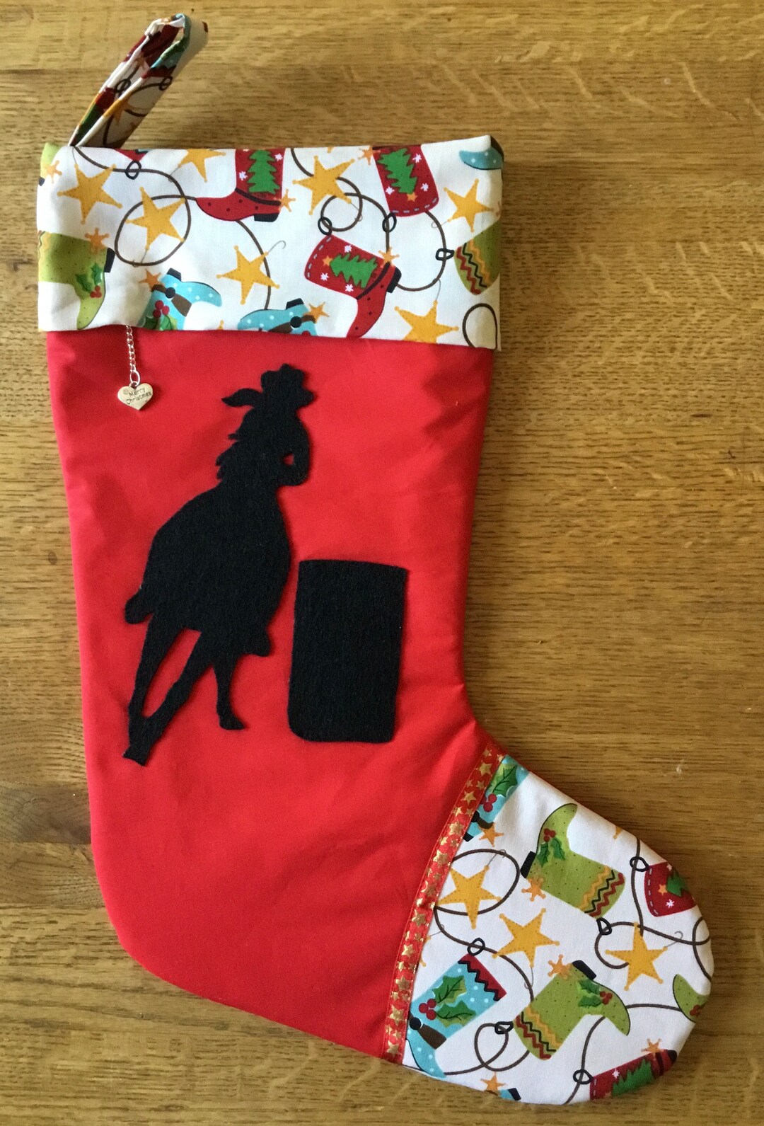 Barrel Racer Christmas Stocking - Etsy
