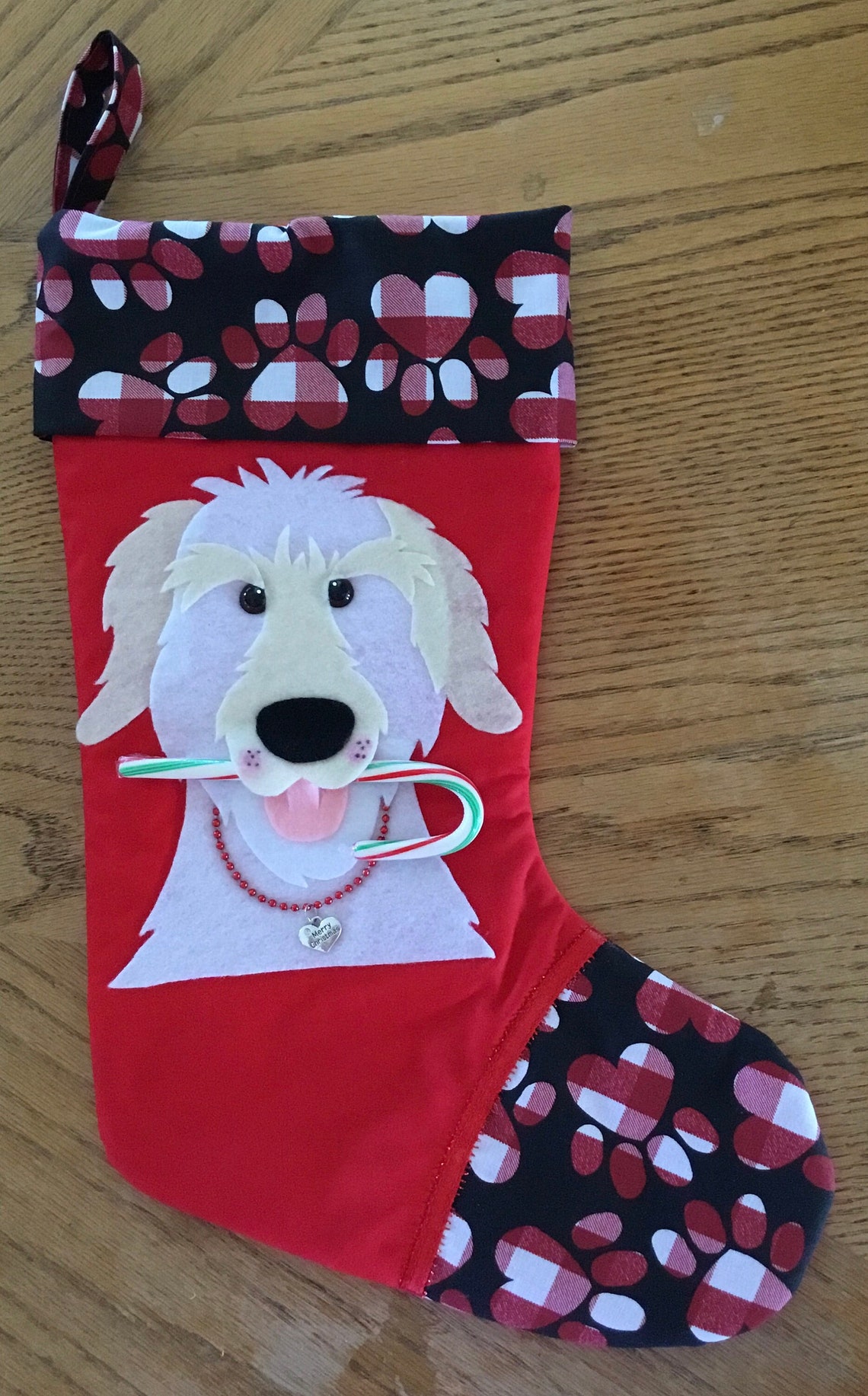 Goldendoodle Dog Christmas Stocking #1 - Etsy