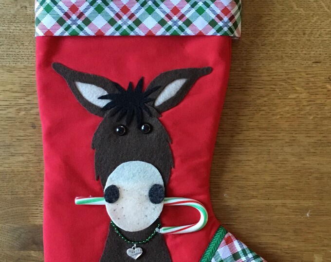 Brown Mule/donkey With Black Forelock #9 Christmas Stocking - Etsy