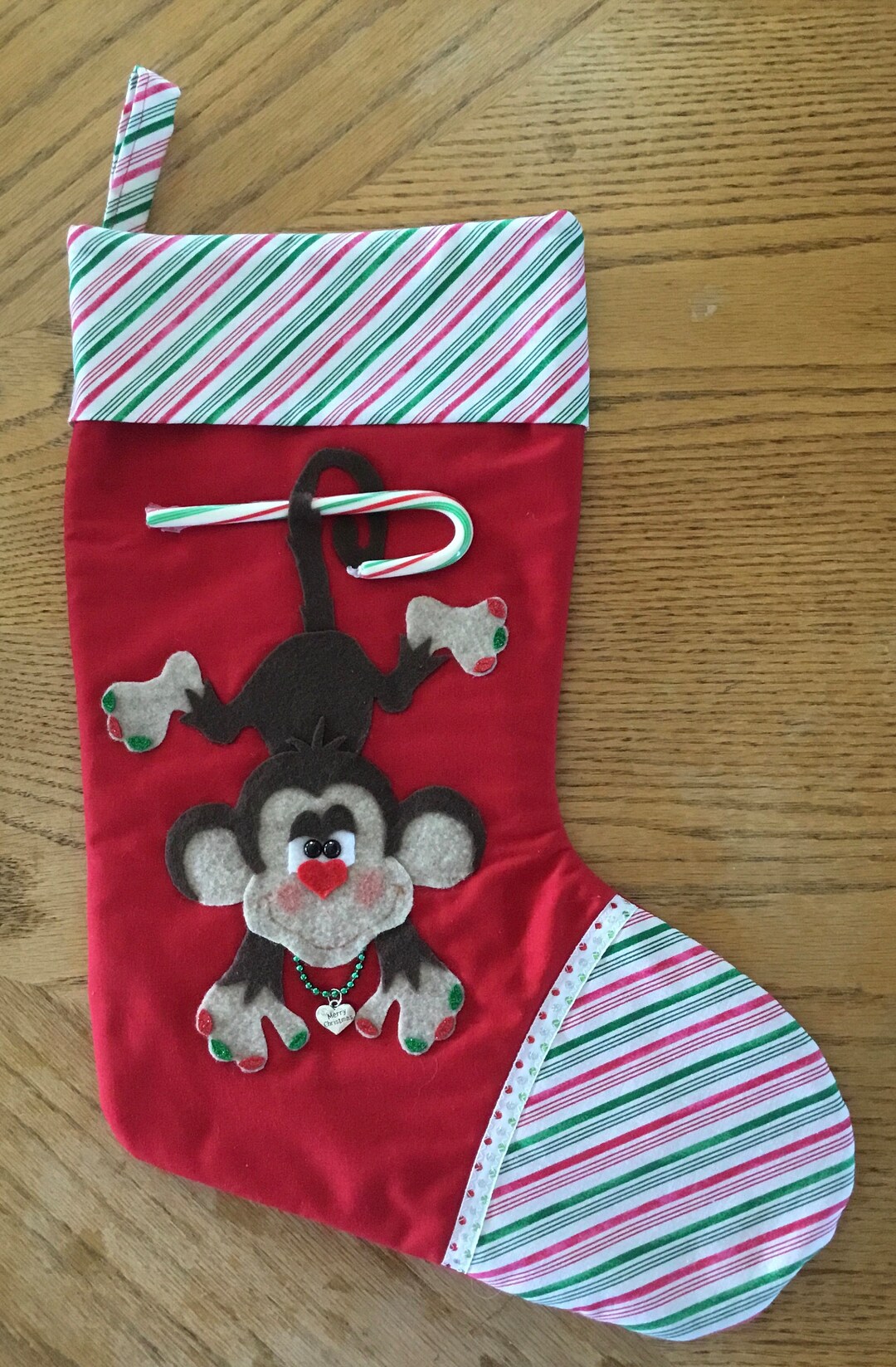 Monkey Christmas Stocking - Etsy