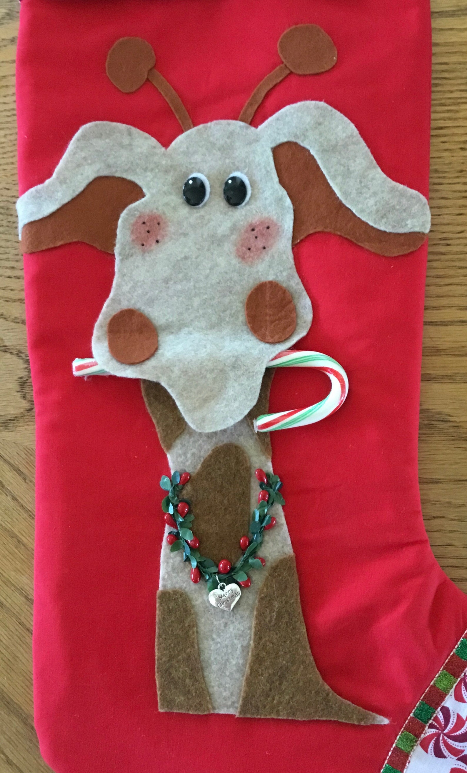 Giraffe Christmas Stocking - Etsy