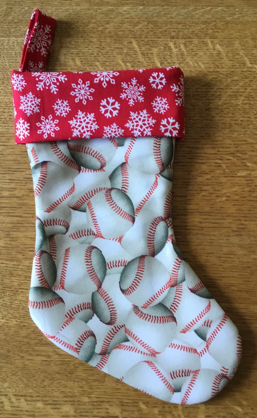 Baseball Themed Christmas Stocking - Etsy